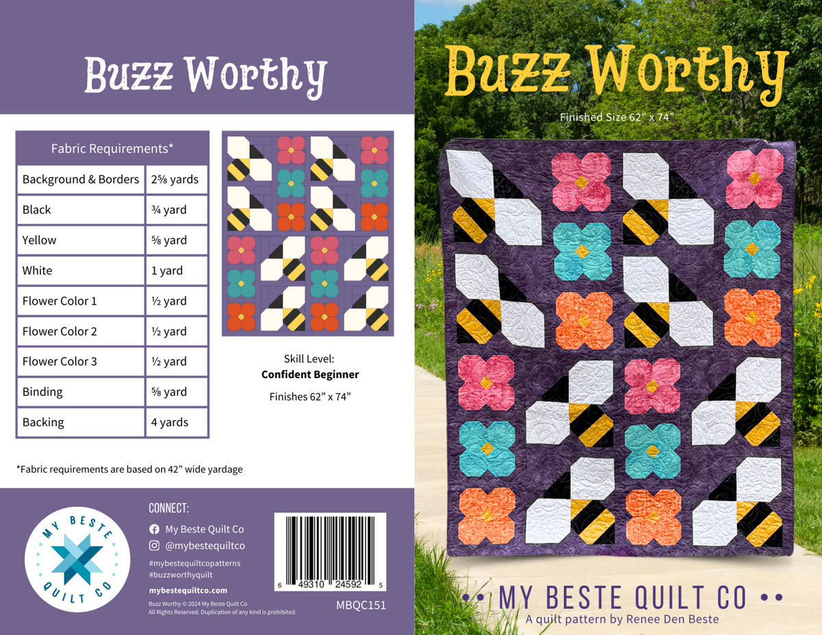 Buzz Worthy by My Beste Quilt Co – Off the Rails Quilting