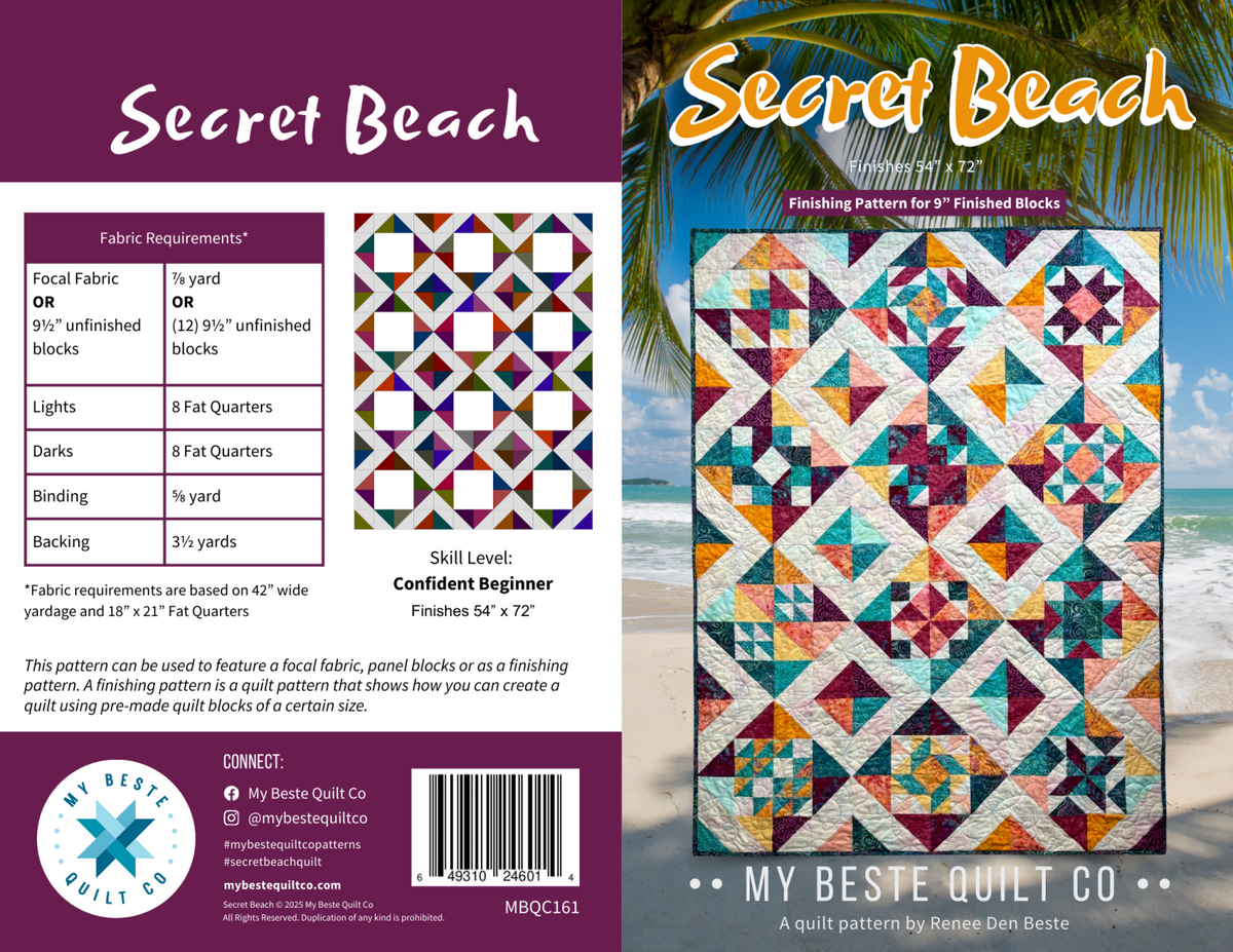 Secret Beach from My Beste Quilt Co (Pattern Only)** – Off the Rails Quilting