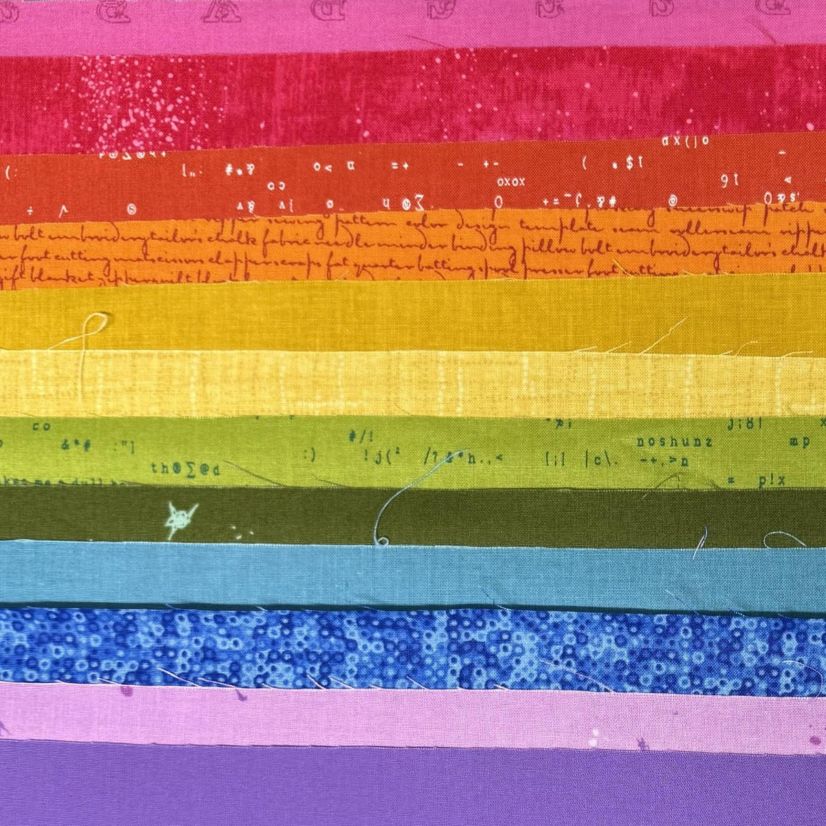 Beautiful Brights 12 FQ Bundle – Off the Rails Quilting