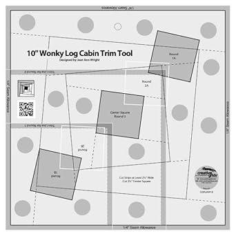 CGRJAW13 Wonky Log Cabin – Off the Rails Quilting