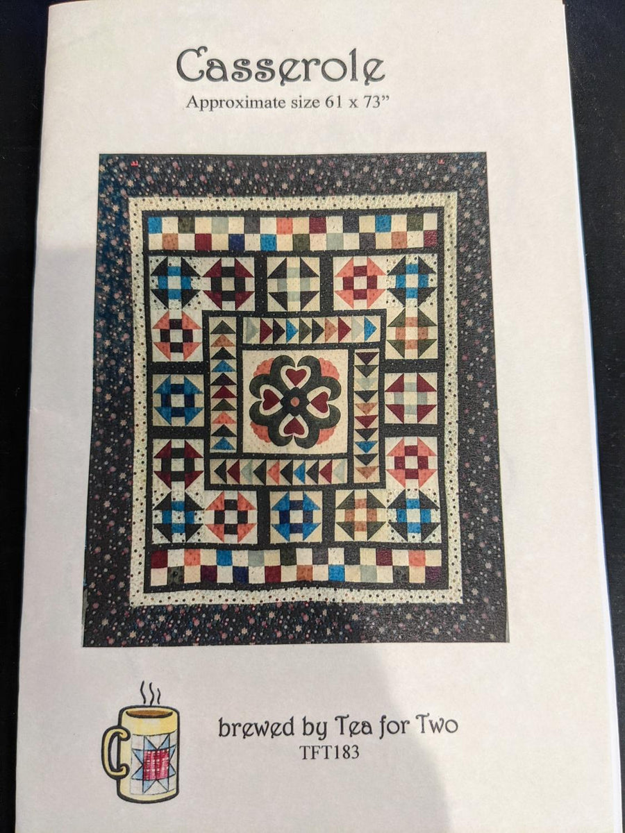 Casserole by Tea for Two Designs – Off the Rails Quilting