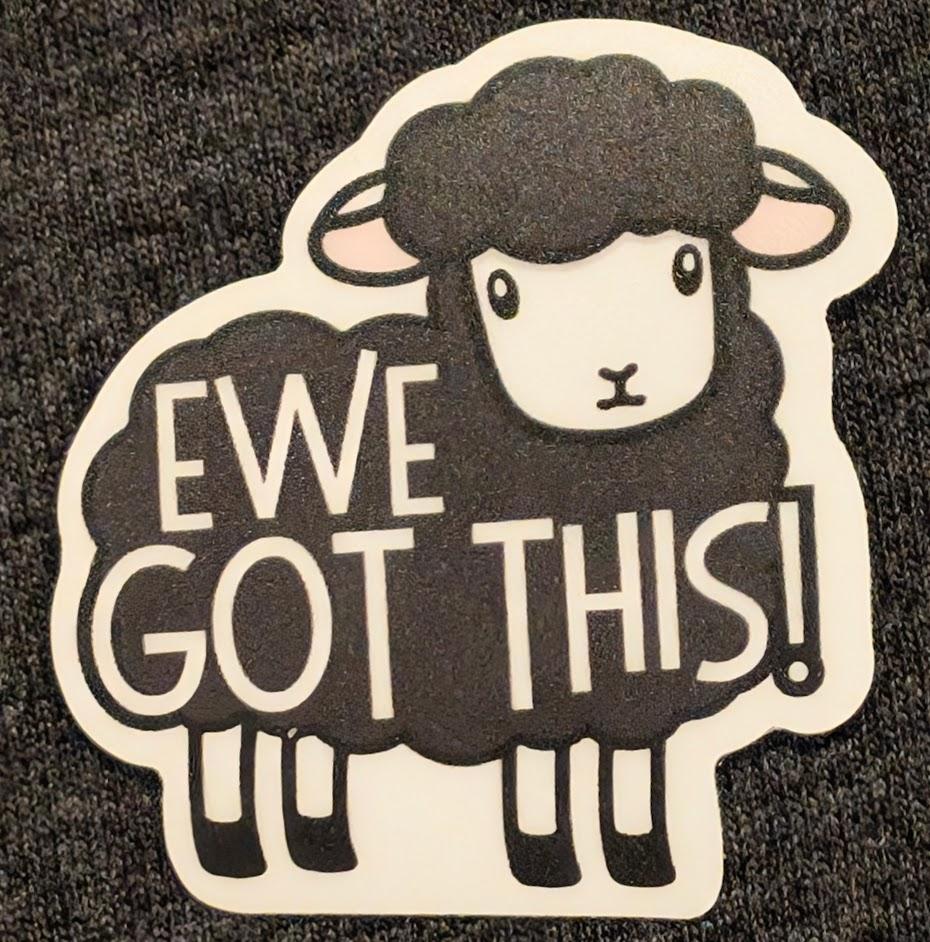 Ewe Got This! Sticker – Off the Rails Quilting