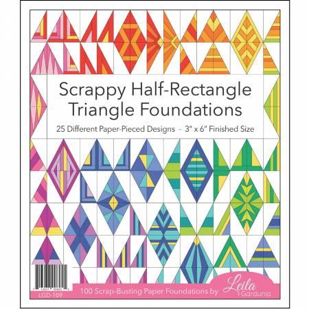 Scrappy Half-Rectangle Triangle Foundation Pad – Off the Rails Quilting