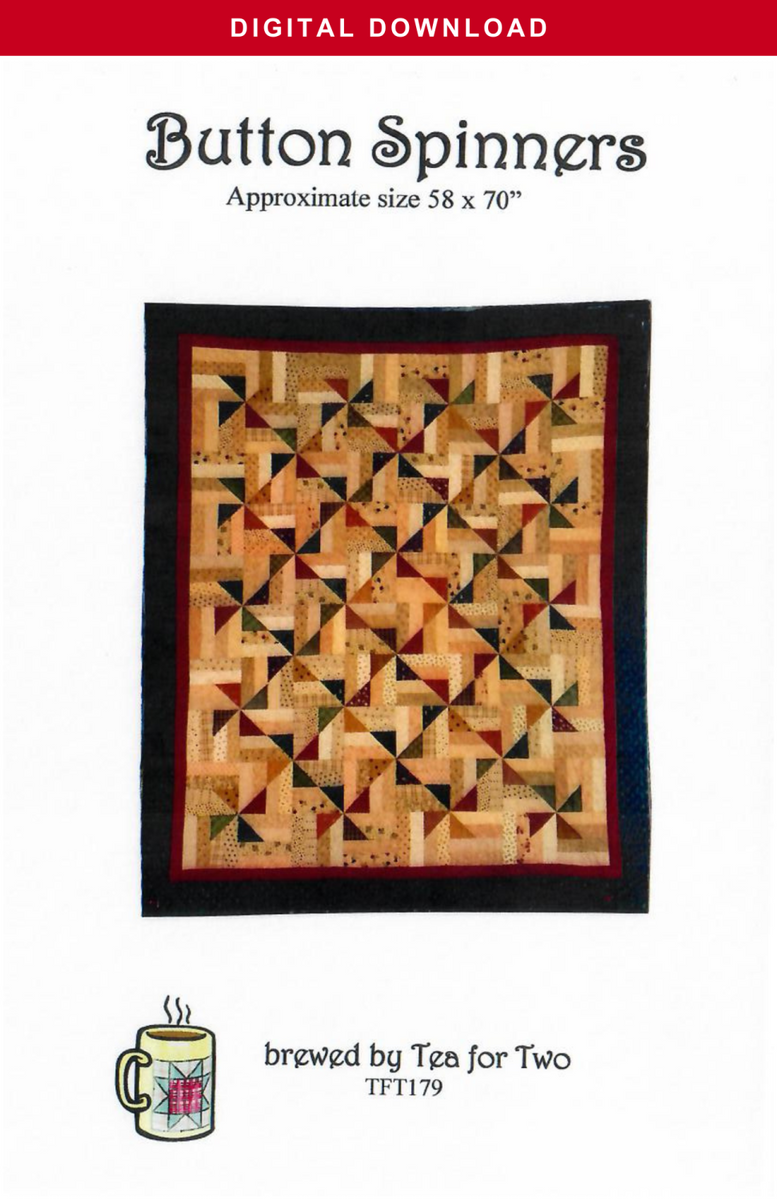 Button Spinners by Tea for Two Designs Digital Download – Off the Rails ...